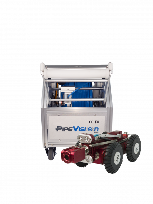 CCTV Crawler Robot for Pipe 12"-40", Up to 1000' Cable – PipeVision